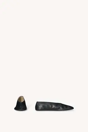 THE ROW Stella Slipper - Black