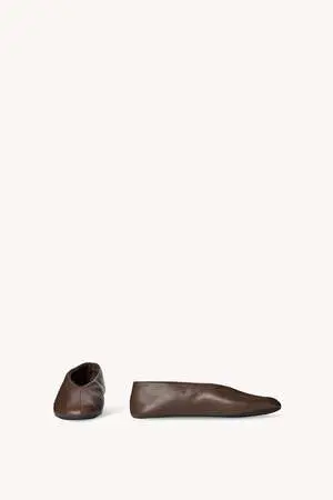 THE ROW The Row Stella Slipper Medium Brown