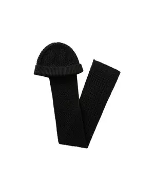 Loro Piana Knitted Hooded Cashmere Scarf