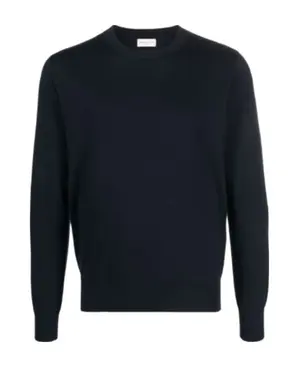 Dries Van Noten Round-neck Long-sleeved Sweater - Black