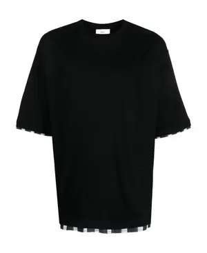 LANVIN Item O-neck Short-sleeved T-shirt - Black