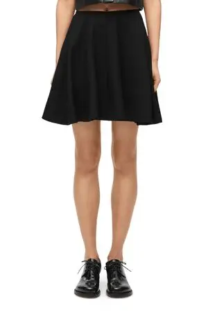 Loewe Skirt In Silk And Wool