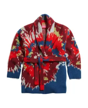 Zegna X The Elder Statesman Intarsia Cashmere-wool Robe - Red