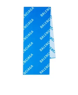 Balenciaga All-over Logo Scarf