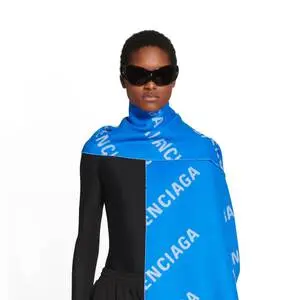 Balenciaga All-over Logo Scarf