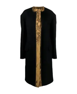 Dries Van Noten Long-sleeved Coat - Black