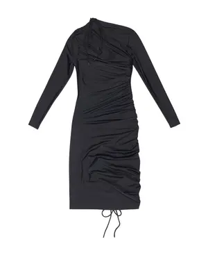 Balenciaga Asymmetric Drawstring Dress