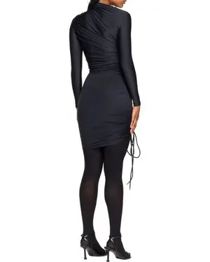 Balenciaga Asymmetric Drawstring Dress