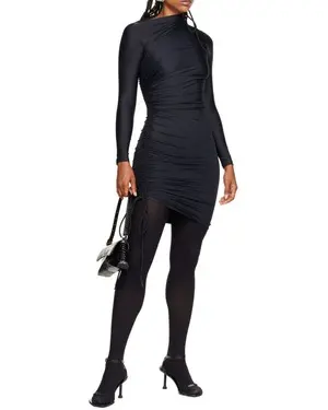 Balenciaga Asymmetric Drawstring Dress
