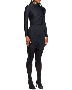 Balenciaga Asymmetric Drawstring Dress