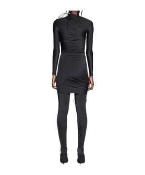 Balenciaga Asymmetric Drawstring Dress