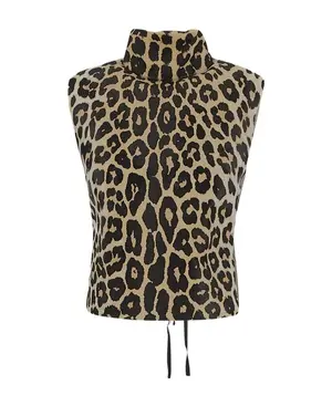 Dries Van Noten Leopard Printed Sleeveless Top