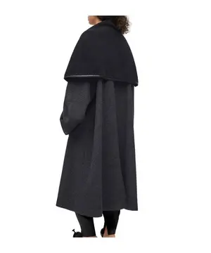 Loewe Wool Coat With Shearling Collar And Belt
