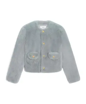Celine Cardigan In Goat Cashmere - Gray