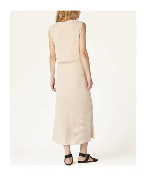 Loro Piana Ikeda Pleated Midi Skirt