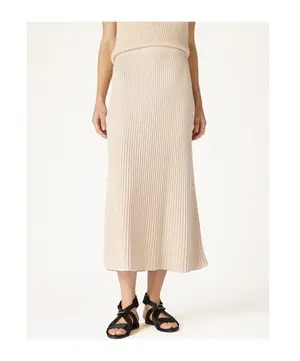 Loro Piana Ikeda Pleated Midi Skirt