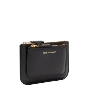 Comme Des Garçons Logo-printed Zipped Wallet