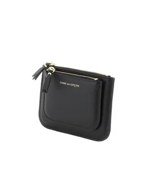 Comme Des Garçons Logo-printed Zipped Wallet