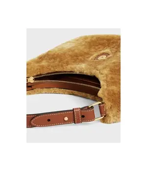 Celine Medium Ava Triomphe Bag In Shearling And Calfskin