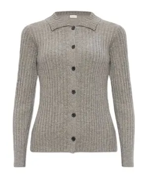 Dries Van Noten Long-sleeved Cardigan - Gray