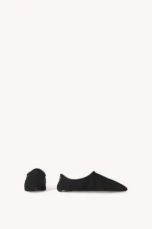 THE ROW Stellene Slipper - Black