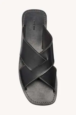 THE ROW Link Sandal - Black