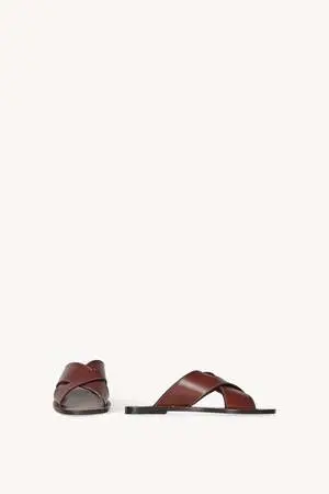 THE ROW Link Sandal - Chocolate