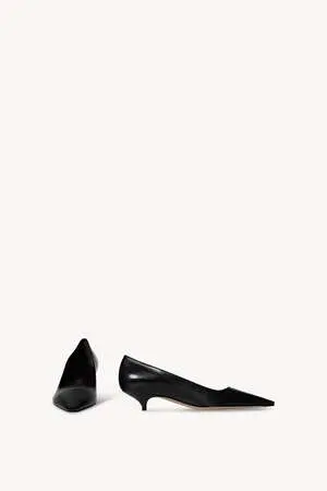 THE ROW Liisa Kitten Three Heel Black