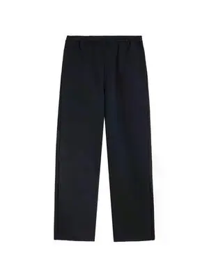 JIL SANDER Monogram-embroidered Jersey Track Pants - Blue