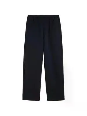 JIL SANDER Monogram-embroidered Jersey Track Pants - Blue