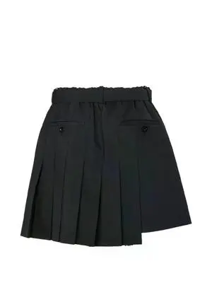 Sacai Asymmetric Pleated Shorts
