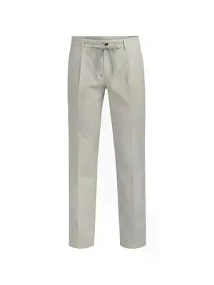 MASON'S Pleated Twill Chino Trousers - Neutrals