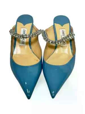 JIMMY CHOO Bing Crystal-strap Mules