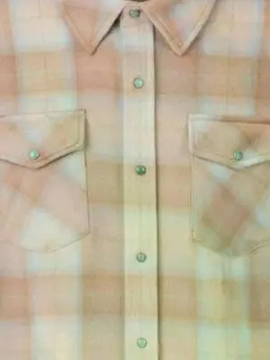 GOD'S TRUE CASHMERE Plaid-check Cashmere Shirt