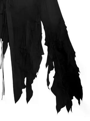 Blumarine Asymmetric Ruffled Shirt