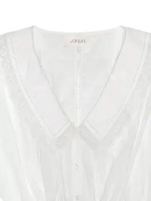 The Great. Harper Lace-trim Shirt