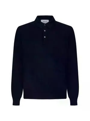 D4.0 Polo-collar Sweater - Blue