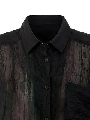 PHARAOH Zoey Sheer Crinkled Shirt