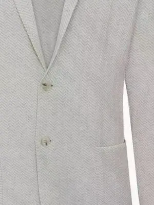 PATRICK ASSARAF Cotton Knitted Blazer - Neutrals