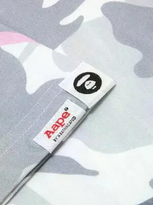 AAPE BY *A BATHING APE Moonface Camo-print T-shirt - White