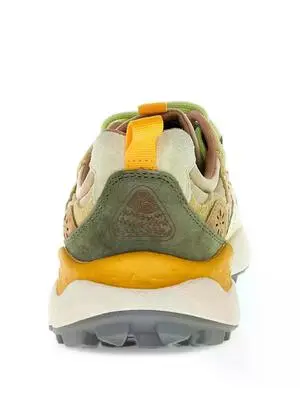 FLOWER MOUNTAIN Yamano 3 Suede-panel Low-top Sneakers