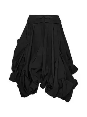 Magda Butrym Draped Floral-detail Midi Skirt