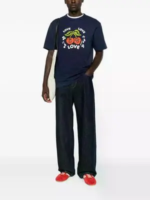 Kenzo Cherry-print T-shirt - Blue
