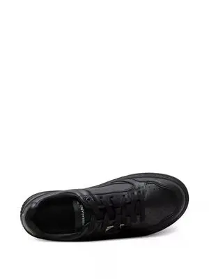 FERRAGAMO Gancini-detail Leather Sneakers