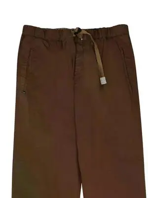 WHITE SAND Belted Straight-leg Trousers