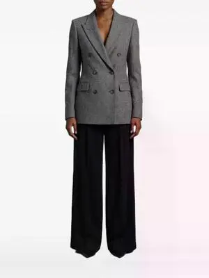 Tagliatore Paris Herringbone-pattern Double-breasted Blazer - Grey