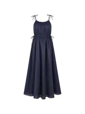 PHARAOH Cecelia Tie-fastening Flared Maxi Dress