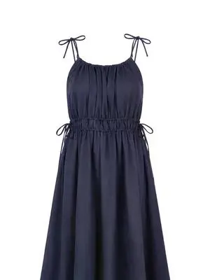 PHARAOH Cecelia Tie-fastening Flared Maxi Dress