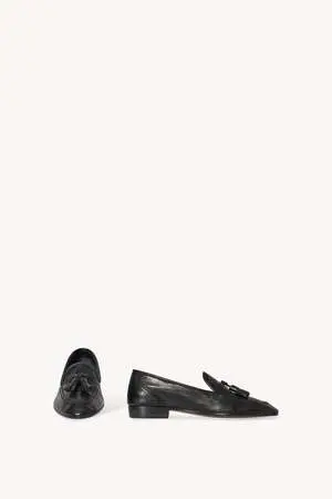 THE ROW Caden Loafer Black