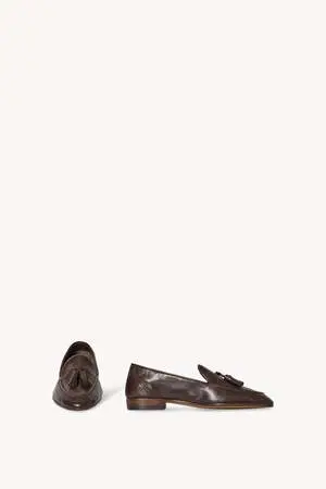 THE ROW Caden Loafer - Deep Brown